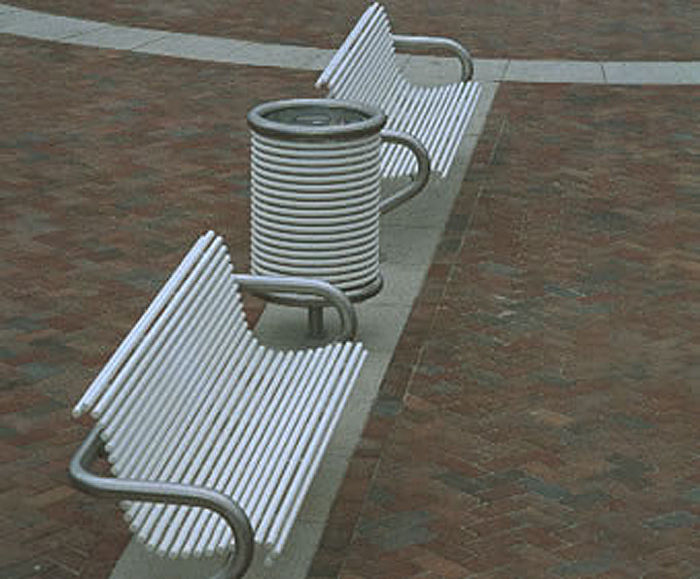 Centerline CL001 contemporary steel seat | Images