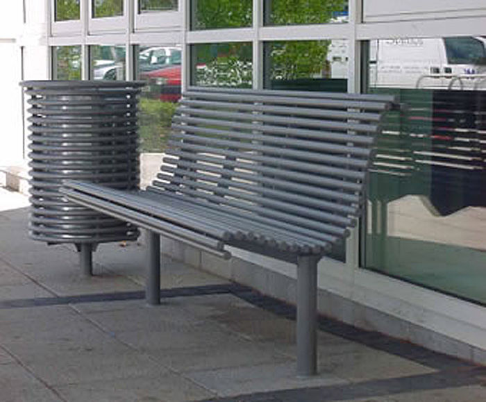 Centerline CL003 contemporary steel seat | Benchmark Design | ESI ...