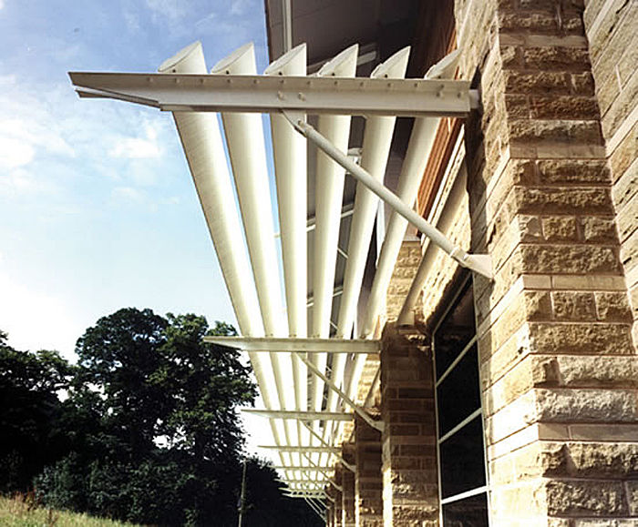 CS Airfoil - aluminium exterior solar shading brise soleil system | Images