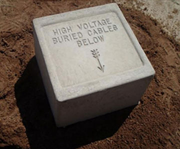 Cable marker posts and blocks | EXTERNAL WORKS