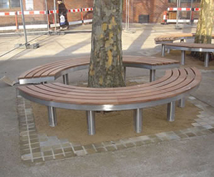 Images for TREE hardwood seat with stainless steel base