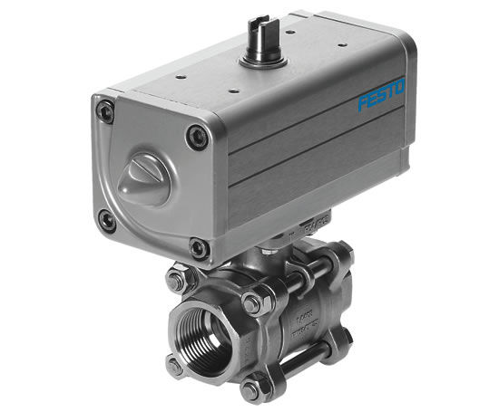 VZPR pneumatically actuated ball valves | Festo | ESI Enviropro