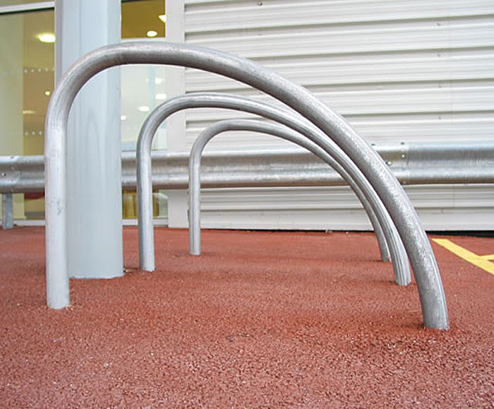 Fin - galvanised steel or stainless steel cycle stand | Images