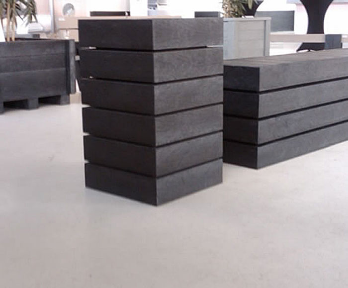 Images for Agora - contemporary recycled plastic bench, 1.8m