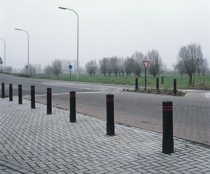 Images for Square recycled plastic bollards with diamond top