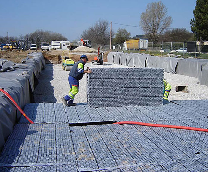 Stormcell® geocellular stormwater storage system | Images