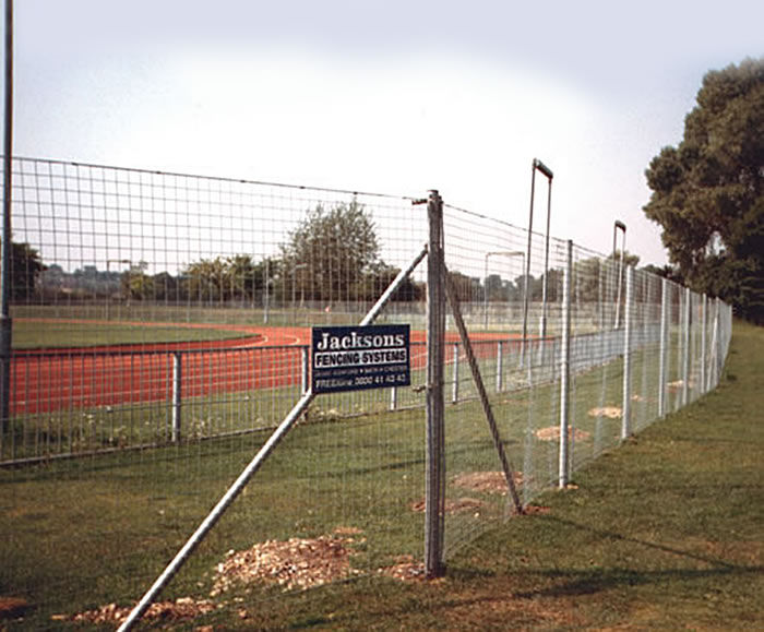 Tubular fencing systems for chain linked and welded mesh | Images