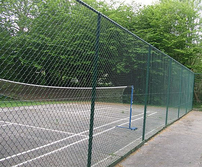 Tubular fencing systems for chain linked and welded mesh | Images
