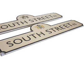 Cast metal street nameplates | Leander Architectural | ESI External Works