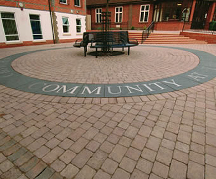 Tegula concrete sett paving | Images