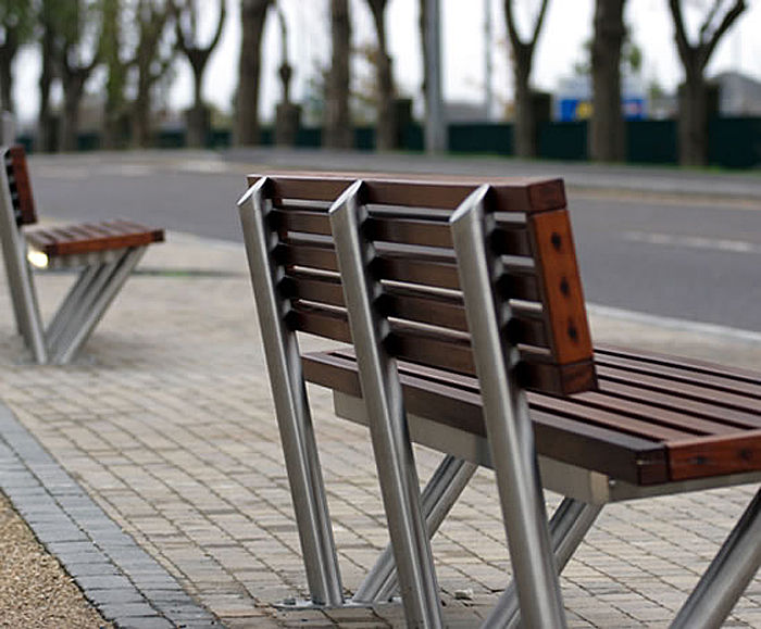 Images for s31 - stainless steel and timber seat