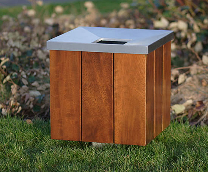 Images for s72 steel and timber litter bin