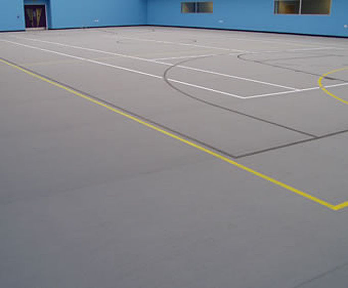 Indoor sports hall line marking services | Images